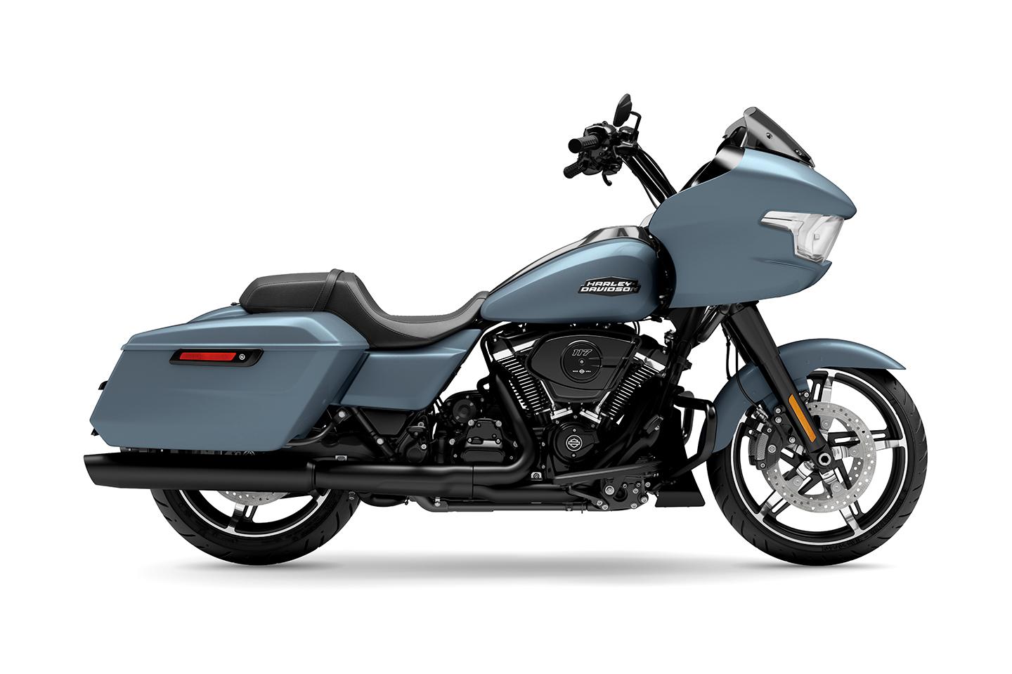 Sharkskin Blue - Black Finish / 2024 - Touring - Harley-Davidson® FLTRX ...
